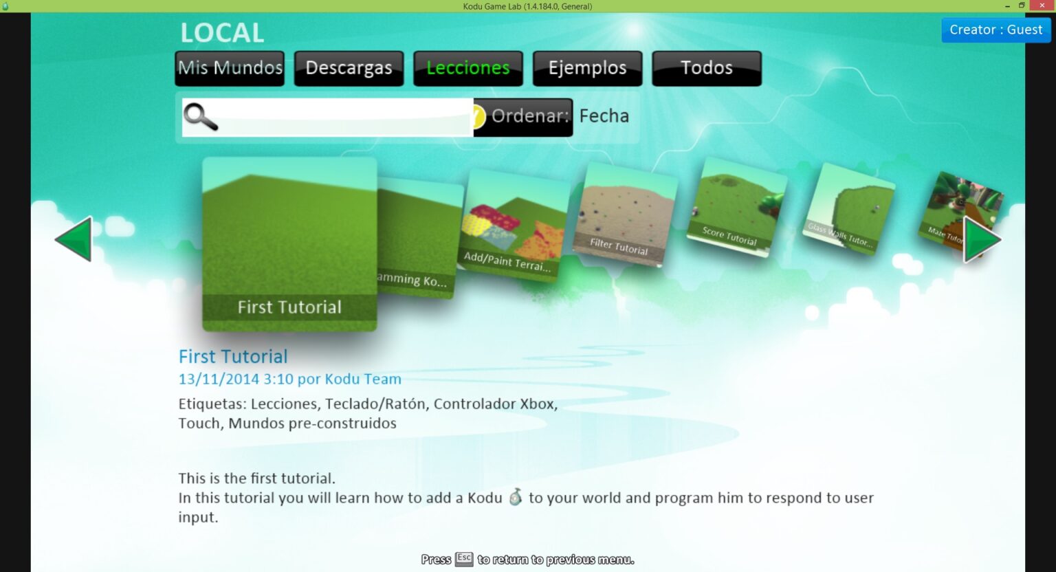 PRIMEROS PASOS CON KODU. – Revista