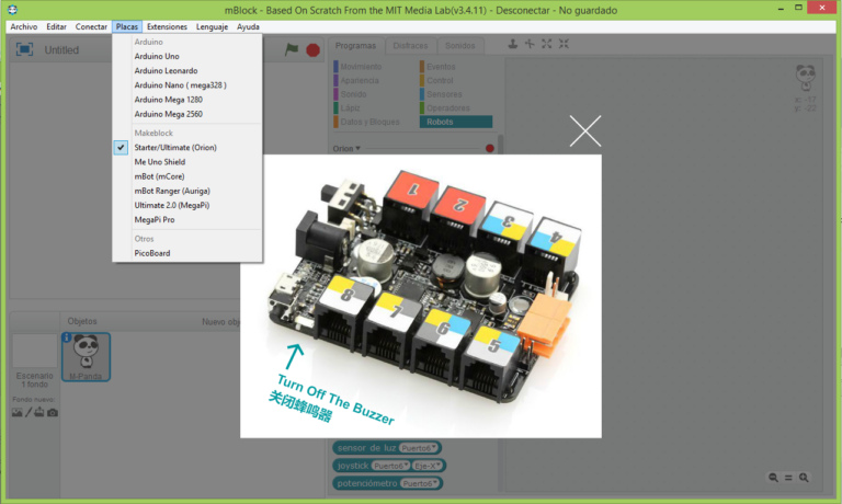 PRIMEROS PASOS CON mBLOCK – I (makeblock education) – Revista