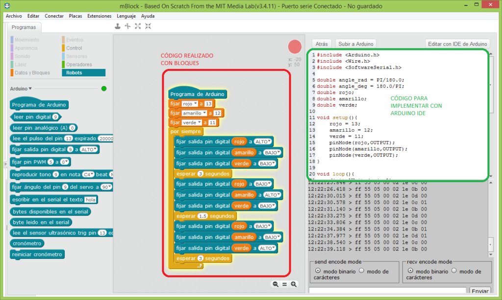 PRIMEROS PASOS CON mBLOCK – I (makeblock education) – Revista