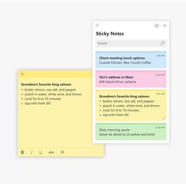 POST-ITS EN EL ESCRITORIO CON WINDOWS 10 – Revista